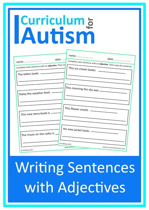 Sentence Worksheet Handwriting Printable Tracing Sheet Etsy Ireland