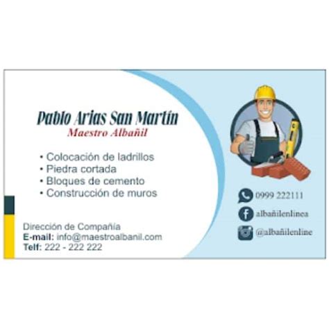 Estilos Tarjetas De Presentaci N De Construcci N Creativas