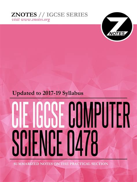 caie igcse computer science 0478 practical pdf data type algorithms