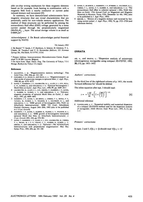 pdf dispersion analysis of anisotropic inhomogeneous waveguides using compact 2d fdtd
