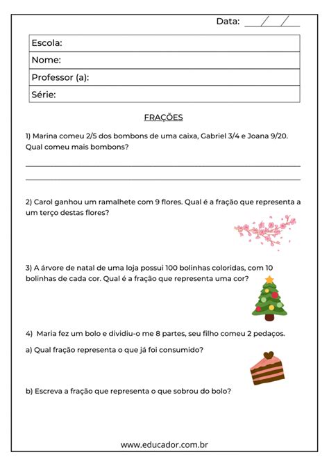 15 Atividades de Matemática para 5º ano Educador
