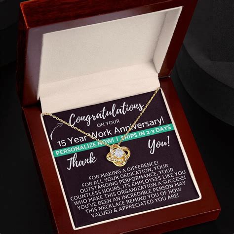 Happy 15th Work Anniversary Personalized 15 Year Job Service Etsy México
