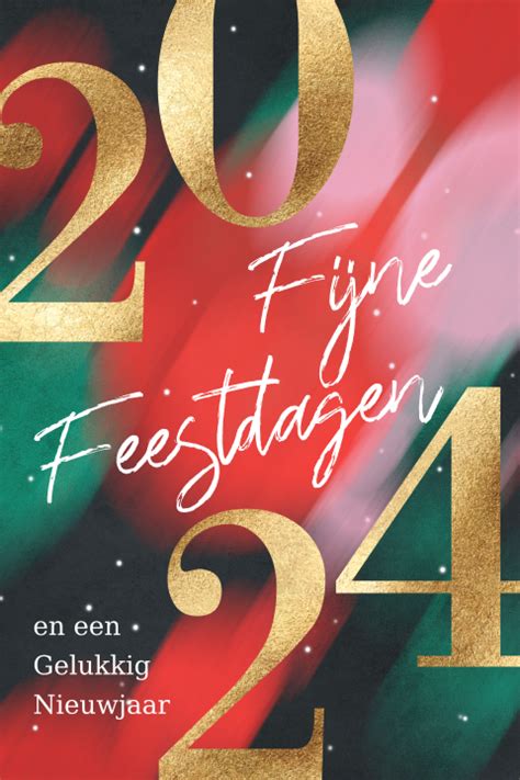 Zakelijke Kerstkaart 2024 Fijne Feestdagen Sfeervolle Kleuren