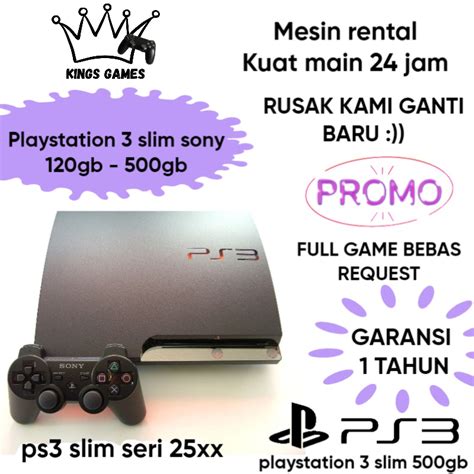 Jual SONY PS 3 PS3 SLIM CFW 500GB SERI 25XX FREE REQUEST GAME SAMPAIFUL
