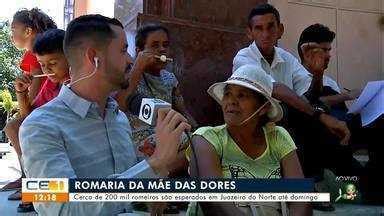 CETV 1ª Edição Juazeiro do Norte Cerca de 200 mil romeiros são