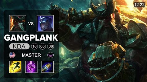 Solarbacca GangPlank Vs Shen Top NA Master Patch 12 22 Season 12