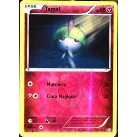 Carte Pokémon 100 162 Tarsal 60 PV REVERSE XY Impulsion Turbo FR