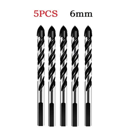 5 PIÈCES TRIANGULAIRE Carbure Tungstène Perceuse Bit for Céramique