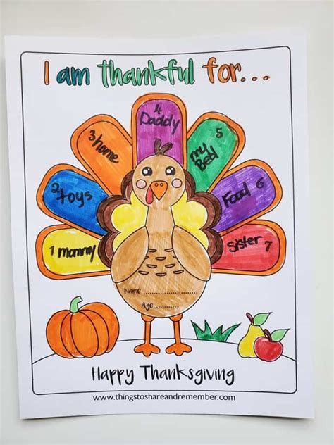 I Am Thankful For Turkey Printable Free Web Free Printable Turkey