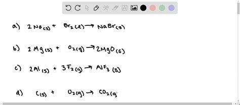 solved complete and balance the equations for the following reactions [assume an excess of