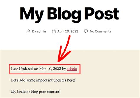 How To Display And Change Last Modified Date In Wordpress Step By Step