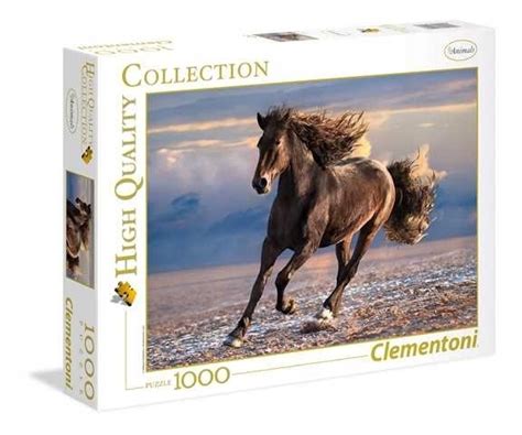 Puzzle KONIE dla Dzieci 1000 Elementów CLEMENTONI 12352749572