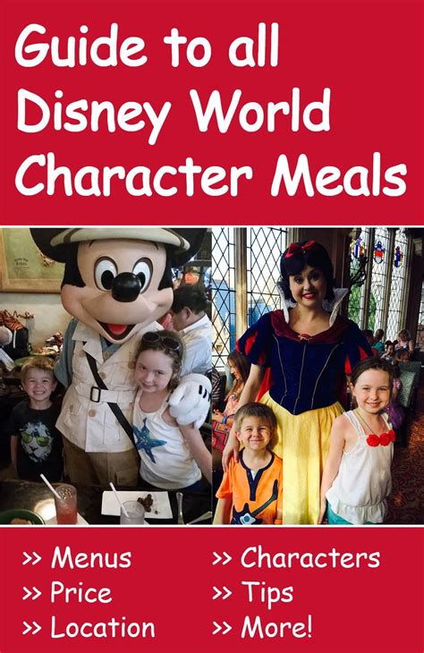 Disney Character Dining Chart
