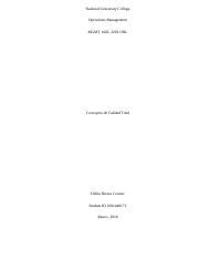 MGMT 7 1 Conceptos De Calidad Total Docx National University College
