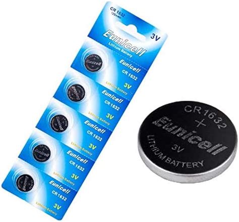 5 X Eunicell CR1632 CR 1632 3V Lithium Button Cell Battery Batteries