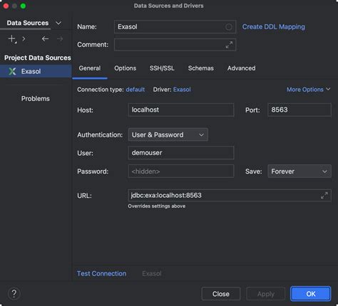 Exasol Intellij Idea Documentation