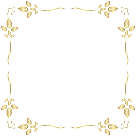 Golden Border Frame Png Clip Art Image Gallery Yopriceville Clip