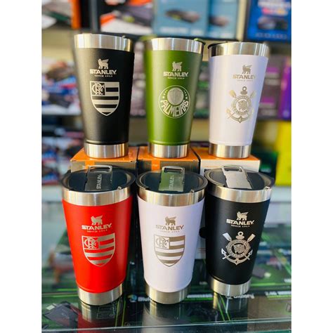 copo térmico Personalizado time 473ml Tampa e abridor top