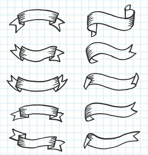 Premium Vector Artistic Collection Of Hand Drawn Banners Set