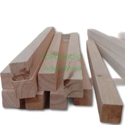 Promo Kayu Balok 3X3 Cm Panjang 100 Cm Isi 10 Batang Kayu Pinus Jati
