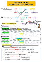Passive Voice Simple Present Esl Worksheet By Redenglish