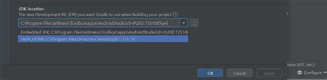 Java Unable To Locate An Executable At Applications Android Studio