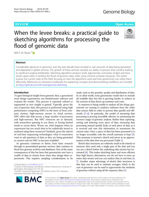 pdf when the levee breaks a practical guide to sketching algorithms for processing the flood