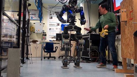 humanoid robot walkman reactive stepping during standing youtube