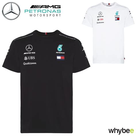 2018 Mercedes AMG F1 Lewis Hamilton Formula 1 Team Driver T Shirt Tommy