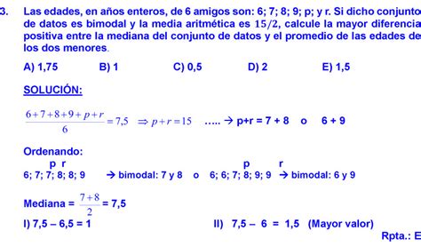 MEDIA MODA MEDIANA EJERCICIOS RESUELTOS