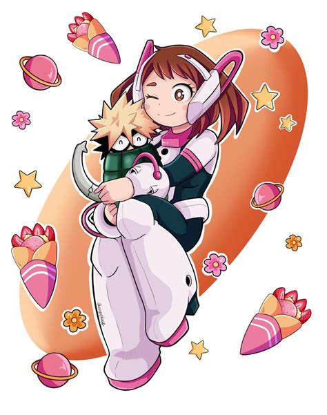 Uraraka Ochako Bakugou Katsuki And Dynamy Boku No Hero Academia