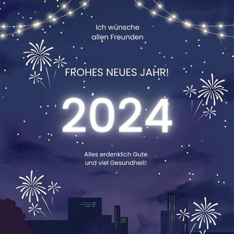 Silvestergrüße 2024 Kostenlose Bilder mit Neujahrswünschen