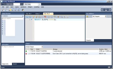 how can i execute sql queries that take longer 99 999 seconds on mysql workbench stack overflow