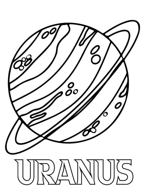 Coloriage La Planète Uranus télécharger et imprimer gratuit sur
