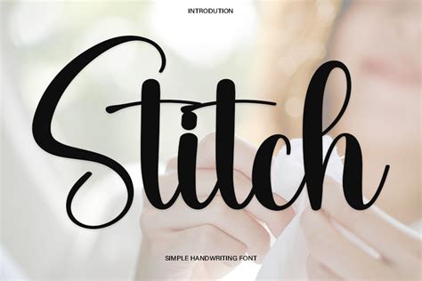 Cursive Stitch Font