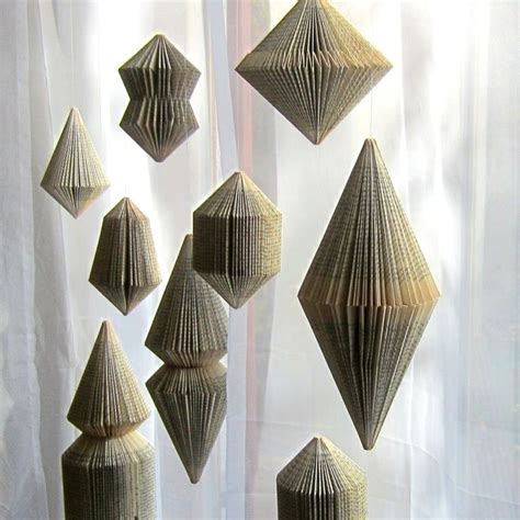DIY Tutorial For Folded Book Art Patterns For 6 Different Book