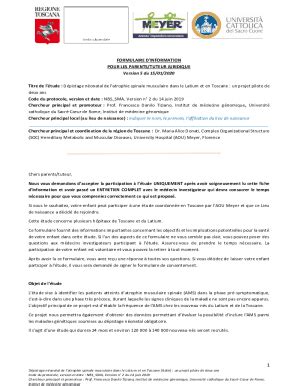 Fillable Online Formulaire D Information Pour Les Parents Tuteur Fax