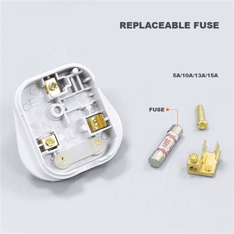 Rubber Plug UK 3 Pin 13A PVC Fuse Plug Top China 13A Plug And 13A