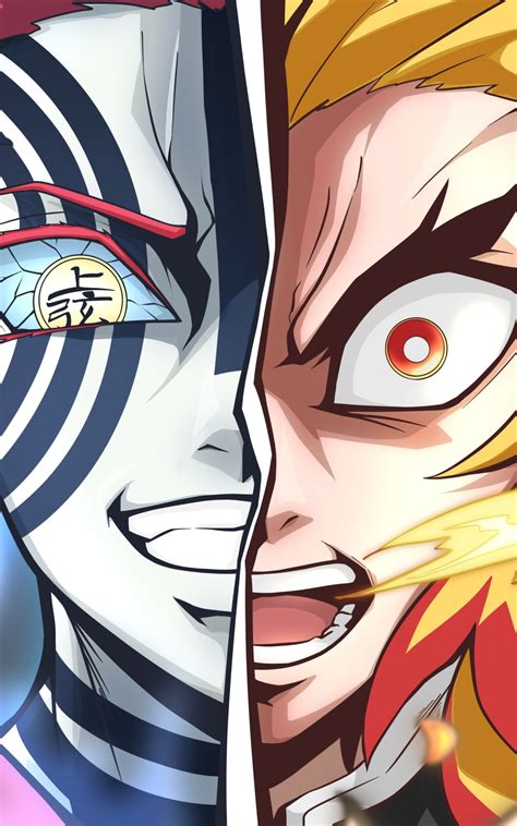 X Resolution Akaza X Kyojuro Rengoku K Demon Slayer Kimetsu