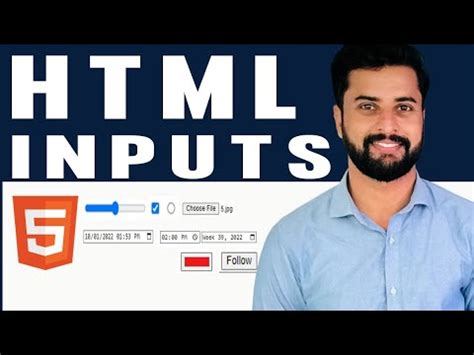 HTML Inputs Html Inputs And Types Of Html Inputs YouTube