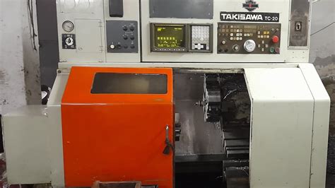 Takisawa Tc Cnc Turning Center Without Center M Youtube