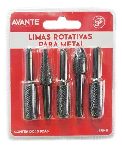 Blister De 5pzs Limas Rotativas Para Metal Avante Jlrme Meses sin interés
