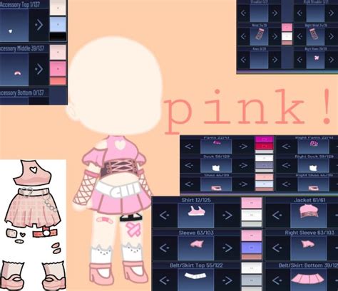 Gacha club pink outfitฅ ﻌ ฅ in 2022 Club outfits Club outfit ideas