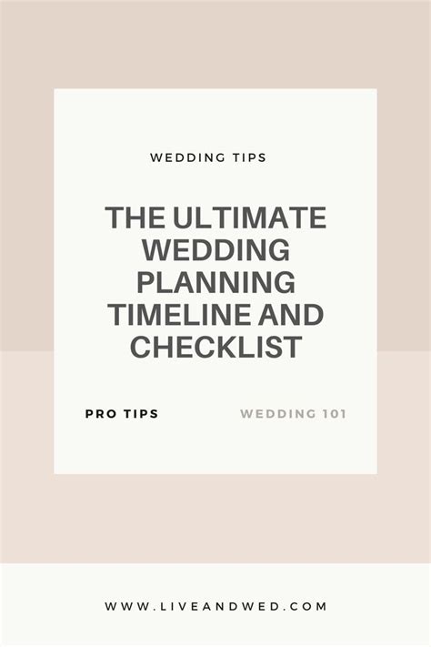 The Ultimate Wedding Planning Timeline And Checklist Wedding Planning