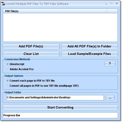 how to convert pdf files to tiff files