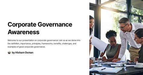 Corporate Governance Awareness