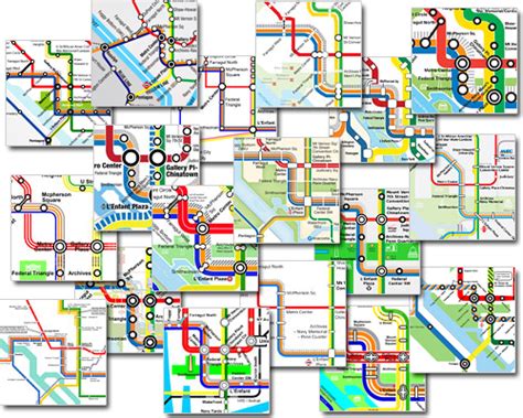 Washington Dc Metro Map With Street Overlay