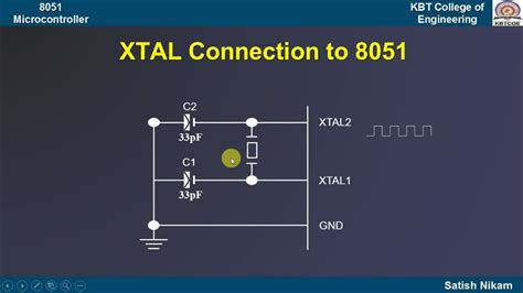 oscillator circuit for 8051 microcontroller youtube