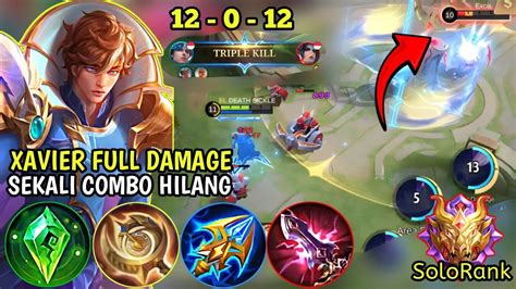 XAVIER BUILD FULL DAMAGE SEKALI COMBO MUSUH AUTO TURU XAVIER BEST