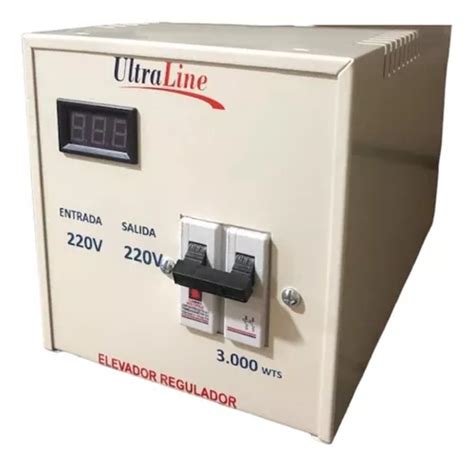Elevador Regulador De Voltaje Bifasico 3000w Con Bornera Cuotas Sin